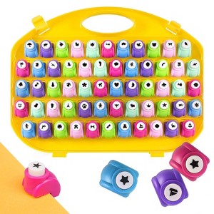 Scrapbook Paper Punchers - 58pc Mini Paper Punchers w Case - All ...