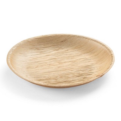 Smarty Had A Party 8" Round Palm Leaf Eco Friendly Disposable Salad ...