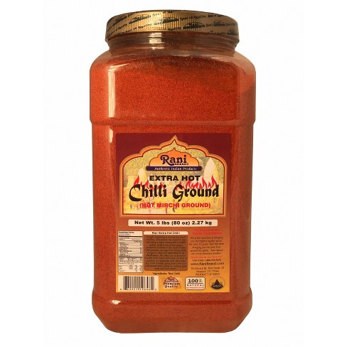 Extra Hot Chilli Powder - 80oz (5lbs) 2.27kg - Rani Brand Authentic ...