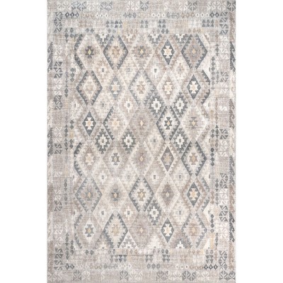 Nuloom Alisha Medallion 8x10 Machine Washable Area Rug For Living Room ...