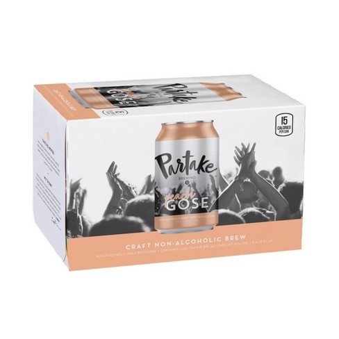 Partake Brewing Peach Gose Non-alcoholic - 6pk/12 Fl Oz Cans : Target