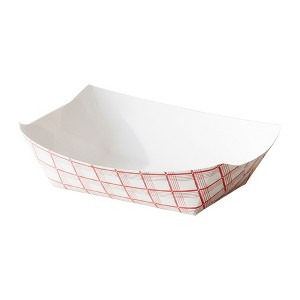 Smarty Had a Party 5 lb Red Plaid Paper Food Trays (500 Trays) : Target