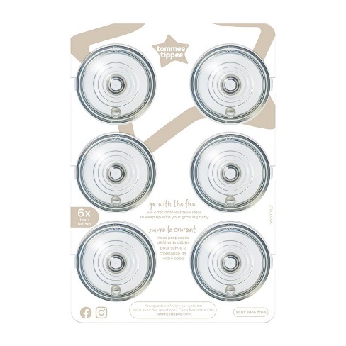 Tommee Tippee Natural Start Silicone Baby Bottle Nipples - Fast Flow ...