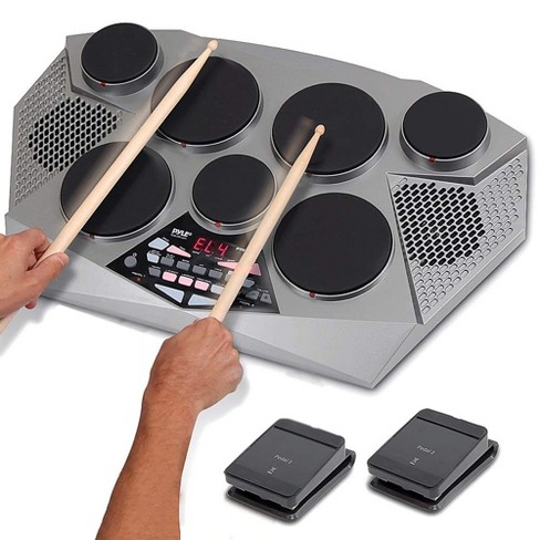 Pyle Pro Electronic Drum Kit - Silver : Target