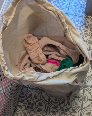 Canvas Backpack Laundry Bag - Brightroom™: Linen Backpack Hamper, 50L ...