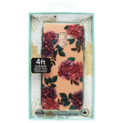 Habitu Floral Printed Case For Samsung Galaxy A8 (2018) - Floral Design ...