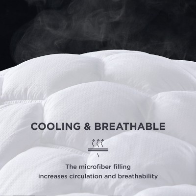 Quilted Fitted Mattress Protector with Deep Pocket Full Size White - Bedsure : Target