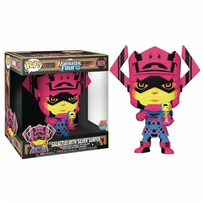 Funko Marvel Jumbo Funko Pop | Galactus With Silver Surfer (black Light ...