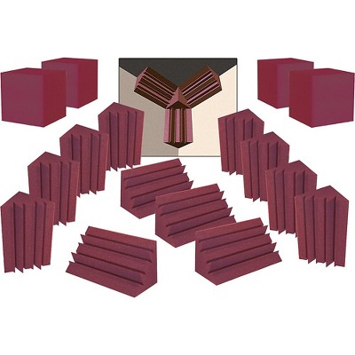 Auralex Atom-12 System (16-pack) Burgundy : Target