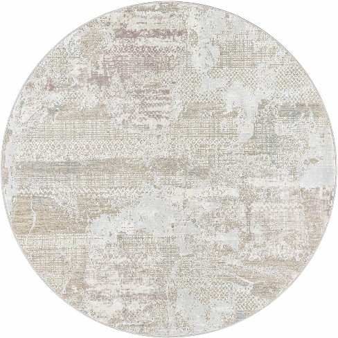 Hauteloom Round Area Rug 5'3" Beige : Target