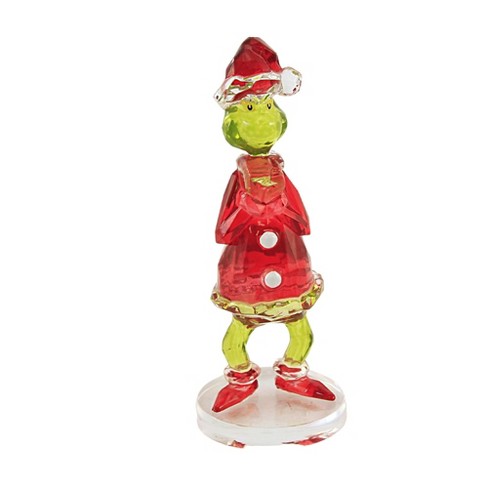 Figurine 4.0 Inch Grinch Acrylic Facet Collection Department 56 Dr ...
