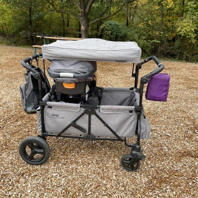 Jeep Wrangler Stroller Wagon With Included Car Seat Adapter By Delta ...