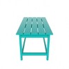 Westintrends Outdoor Hdpe Adirondack Coffee Table, Turquoise : Target