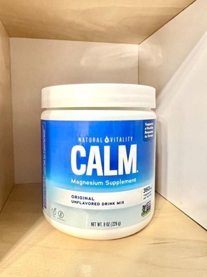 Natural Vitality Calm Magnesium Powder Supplement For Stress Relief ...