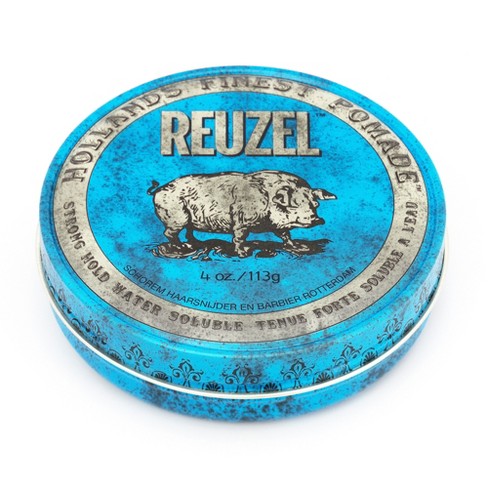 Reuzel Blue Strong Hold Water Soluble Pomade - Men's Hair Pomade - 4 Oz ...