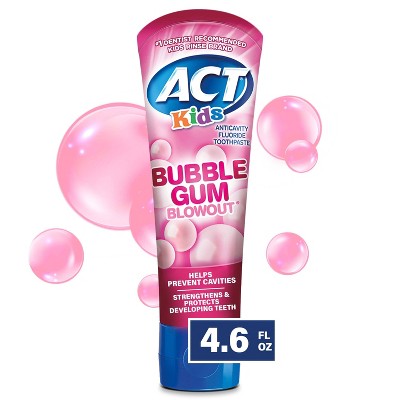 At Kids' Bubblegum Toothpaste - 4.6 Fl Oz : Target