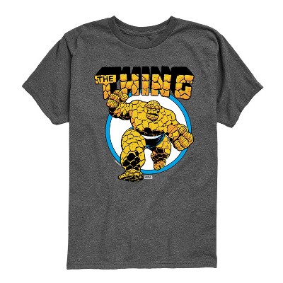 Boys' Fantastic Four Thing Logo Short Sleeve Graphic T-Shirt - Heather ...