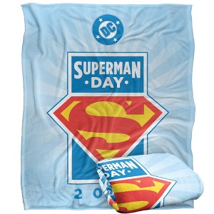 Superman Day 2025 Logo Silky Touch Super Soft Throw Blanket 50" x 60 ...