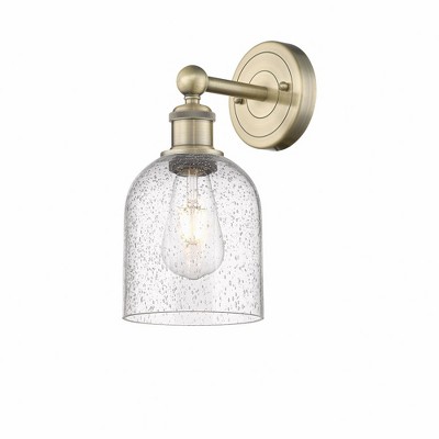 Innovations Lighting Bella 1 - Light Semi-flush Mount In Antique Brass ...