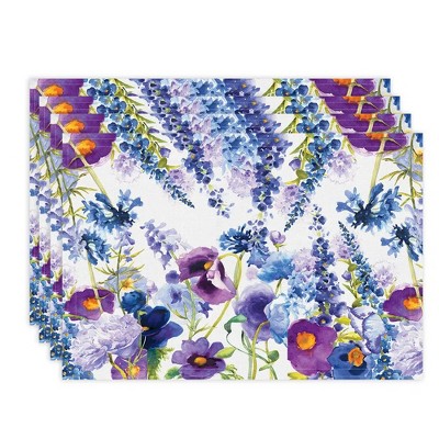 Laural Home Wild Garden Set Of 4 13" X 19" Placemats : Target