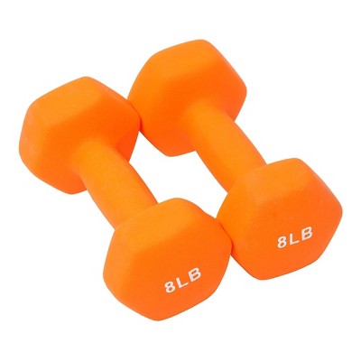 Balancefrom Fitness 3 Pair Neoprene Coated Hexagon Shaped Dumbbell Set ...