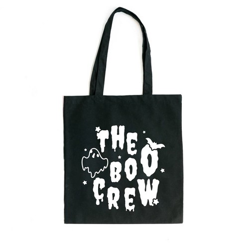 City Creek Prints The Boo Crew Bat And Ghost Canvas Tote Bag - 15x16 ...