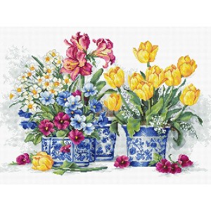 Luca-S Spring garden B2385L Counted Cross-Stitch Kit : Target