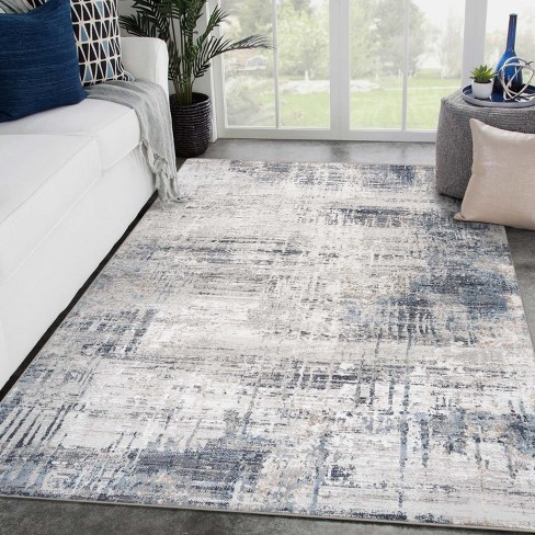 Luxe Weavers Modern Abstract Indoor Blue 8x10 Area Rug : Target