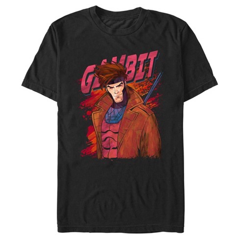 Men's Marvel X-men '97 Gambit Painting T-shirt - Black - 2x Large : Target