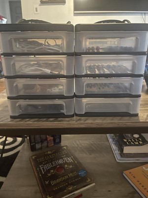 Iris 2pk 4 Drawer Desktop Organizer Compact Black : Target