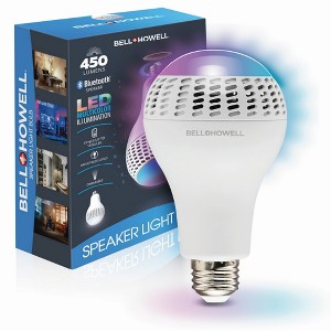 Bell + Howell LED Light Bulb Bluetooth Speaker E26 Socket RGB 450 ...