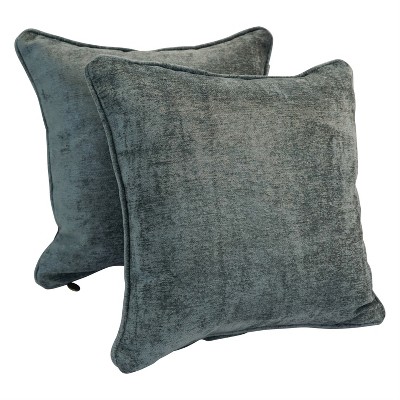 Blazing Needles Indoor Throw Pillows Grey Solid : Target