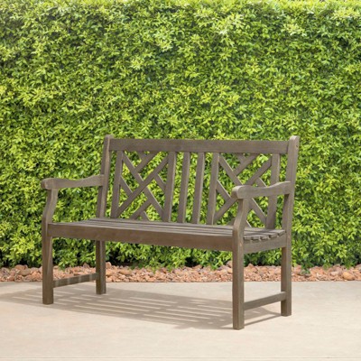 Hopkins Acacia & Iron Bench - Christopher Knight Home : Target