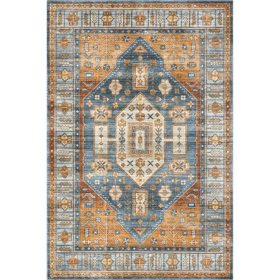 Nuloom Devin Machine Washable Vintage Medallion Area Rug : Target