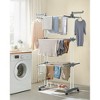 Songmics 4-tier Clothes Drying Rack, Steel Rolling Laundry Dryer Stand ...