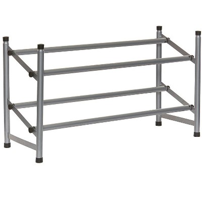 The Lakeside Collection Expandable Shoe Racks - 2-tier Silver : Target