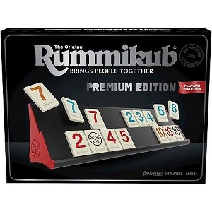Rummikub Premium Edition Tile Game by Pressman Deluxe Strategy Set with ...