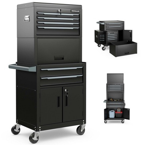 Ironmax 6-drawer Rolling Tool Chest 3-in-1 Heavy-duty Storage Cabinet ...