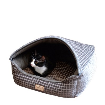Armarkat Cuddle Cave Cat Bed With Detachable & Collasible Zipper Top ...