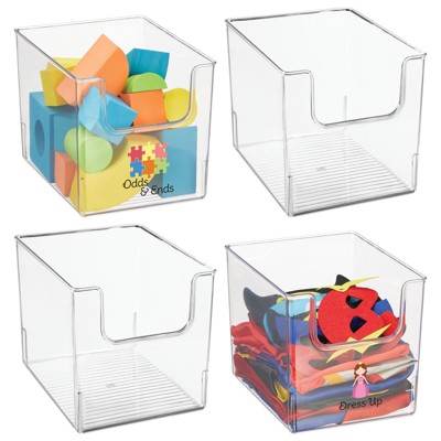 Mdesign Storage Bin With Handles, Lid For Bathroom, Vanity - 2 Pack ...