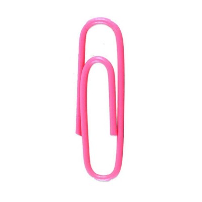 Jam Paper 1" 100pk Colorful Standard Paper Clips - Regular - Pink : Target