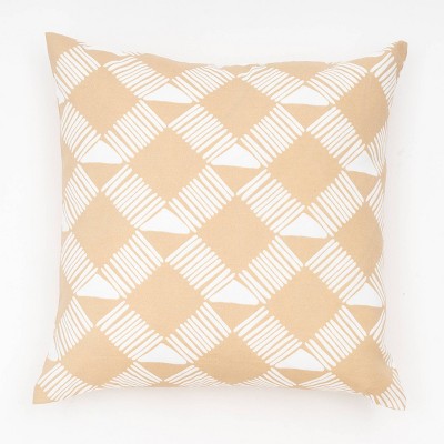 18"x18" Solid Ribbed Textured Square Throw Pillow Dusty Blue ...