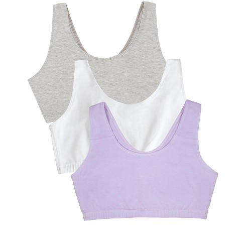 Fruit Of The Loom Women's Plus Tank Style Cotton Sports Bra 3-pack ...