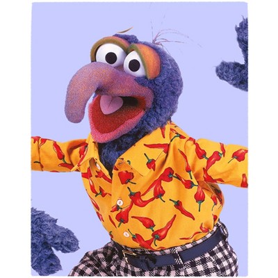 Men's The Muppets Gonzo Chili Peppers T-shirt - White - Small : Target