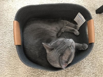 13" Small Coiled Rope Warm Gray Charcoal - Brightroom™ : Target