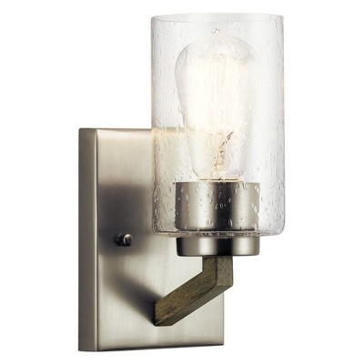 Generation Lighting Angelo 13"h Weathered Oak And Slated Gray Metal ...