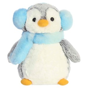 Aurora Small Winter Pom PomPom Penguin Festive Stuffed Animal Pompom ...
