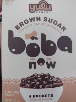 Yulu Boba Now Brown Sugar - Instant Tapioca Boba Pearls For Boba Tea ...