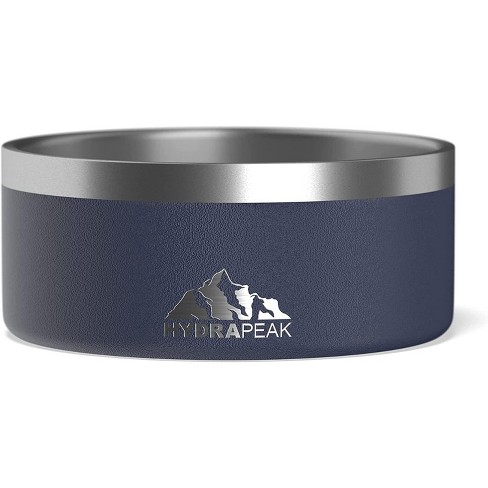 Hydrapeak Non Slip Stainless Steel Dog Bowl 4 Cup Navy : Target