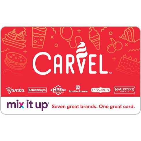$10 Carvel Mix It Up Gift Card (email Delivery) : Target